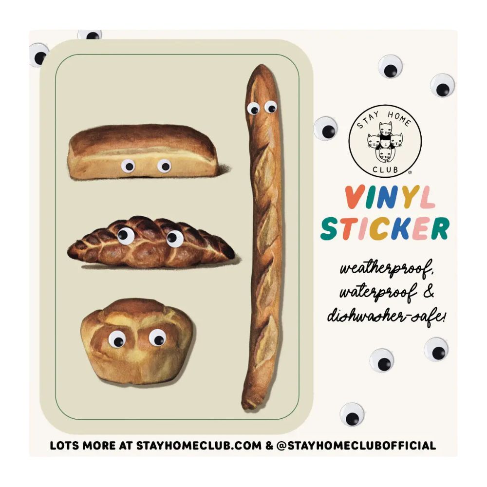 Googly Bread Vinyl Sticker – Kol Kid