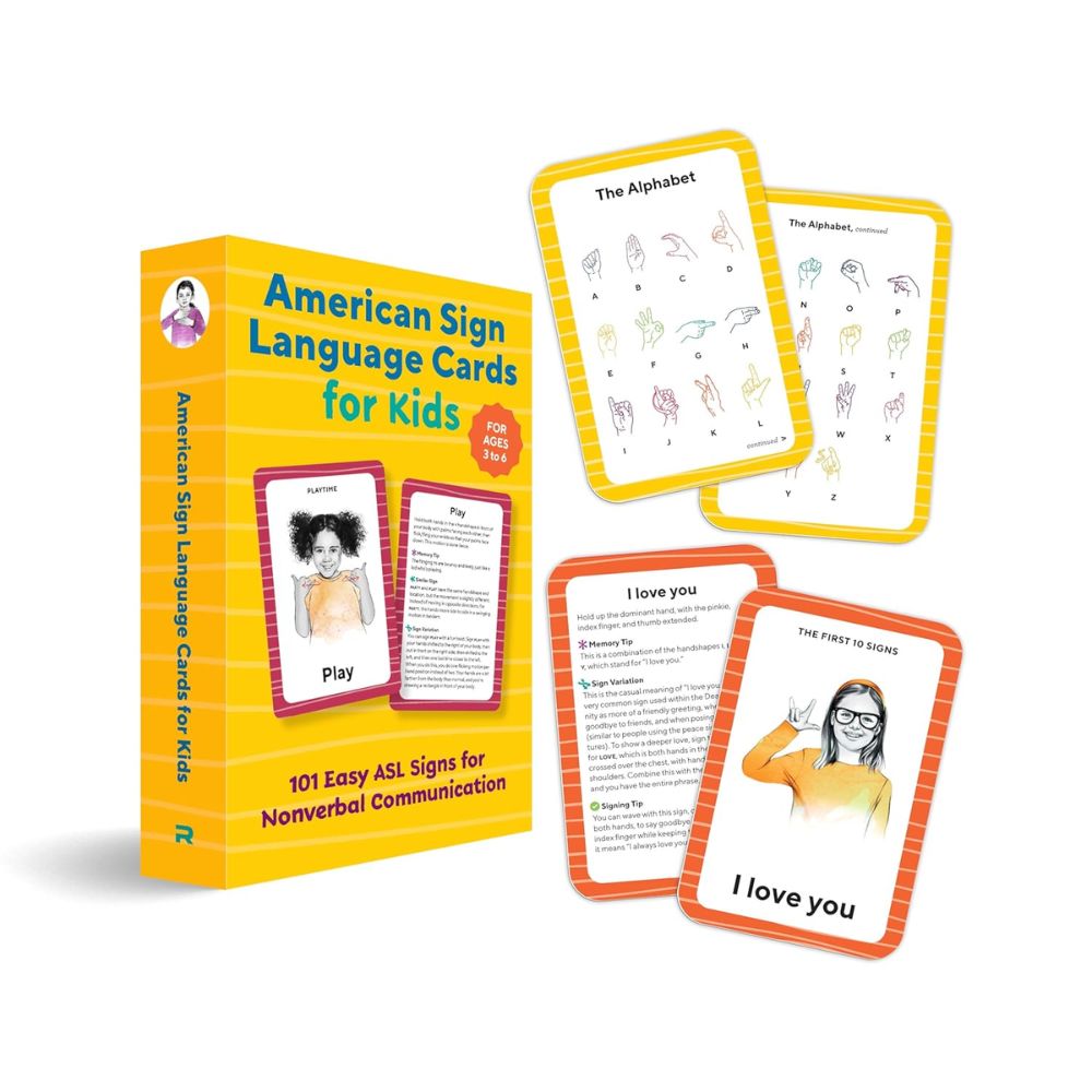 American Sign Language Cards for Kids – Kol Kid